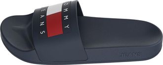 Tommy Jeans Damen Badeschuhe Flag Pool Slide Badelatschen, Blau (Dark Night Navy), 36