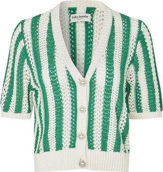 Lollys Laundry Femme, Pulls, Vert, Taille: 38 FR Cardigan en tricot