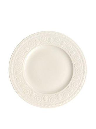 Villeroy & Boch Cellini 6x Frühstücksteller, 22 cm, Premium Porzellan, Weiß