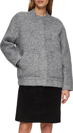 s.Oliver Boucl&eacute;-Bomberjacke aus Wollmix