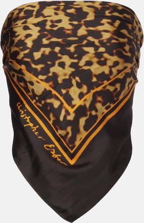 CHRISTOPHER ESBER Bedrucktes Top aus Seide