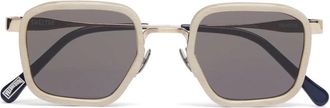 Vilebrequin unisex, Accessoires, Blanc, Taille: ONE Size Birchwood Aviator Lunettes de soleil