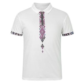 Generic Polo Homme Chemise &Eacute;t&eacute; Rue Homme Sport Manches Courtes 3D Simple Impression L&acirc;che Top, rouge, 4XL