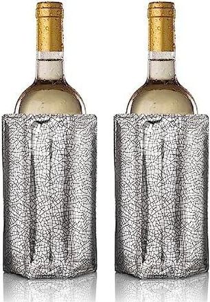Vacu Vin 38803606 Rapid Ice Wine Cooler - Silver, 176x145x25 (Packung mit 2)