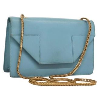 Saint Laurent Pre-owned Leder Schultertasche - - Pre-owned - Damen - Blau - ONE SIZE