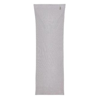 Patrizia Pepe Gerippter Midirock mit Schlitz hinten - - Skirts - Damen - Grau - M