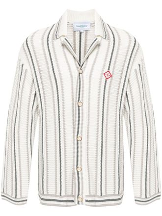 Casablanca Geh&auml;kelter Cardigan - Wei&szlig;