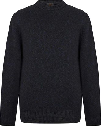 HUGO BOSS Kokoage Pullover f&uuml;r Herren, gerippt, Regul&auml;r (Schwarz)