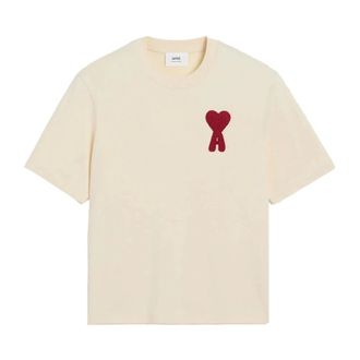 Ami Homme, Tops, Beige, Taille: M T-shirt Ami de Coeur