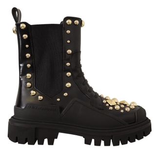 Dolce & Gabbana Dolce Gabbana Nieten-Leder-Stiefeletten