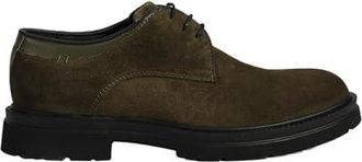 Desa Chaussures &agrave; Lacets Man - Tige en Cuir, Talon Plat, Respirantes, Semelle d&eacute;contract&eacute;e | Vert - 42