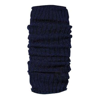 Generic Chauffe-pieds unicolore pour femme, f&ecirc;te, jambi&egrave;res &eacute;paisses, chaussettes en laine fluorescente color&eacute;e, bleu fonc&eacute;, taille unique