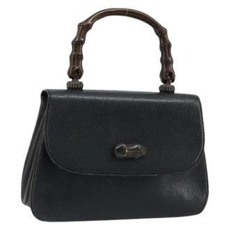 Gucci Sac &agrave; main en cuir Pre-owned - Femme - Pre-owned - Noir - Taille: ONE Size