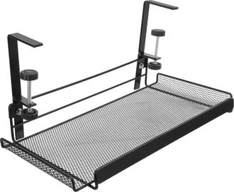 BESTONZON VILLFUL Metall-aufbewahrungsregal mit Verstellbarer Klemmhalterung Kabel Papierorganisator unter Schreibtisch Stabiler Kabel Schreibtisch-Organizer au