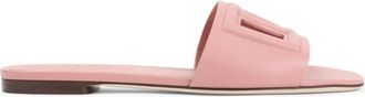 Dolce & Gabbana Femme, Chaussures, Rose, Taille: 38 EU Sandales Plates Slides