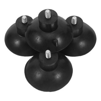 Holibanna Anneome 4 St&uuml;ck Verstellbare Gummischraubf&uuml;&szlig;e M6 aus Robustem Gummi rutschfeste Antivibrationspads f&uuml;r M&ouml;bel und Ger&auml;tef&uuml;&szlig;e mit Saugnapfstruktur f&uuml;r S