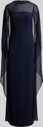 Lauren Ralph Lauren Flie&szlig;endes Abendkleid mit Cape-Detail