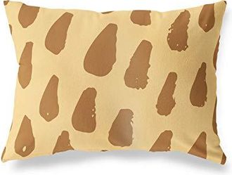 Bonamaison Le Jardin du Lin Kissenbezug Zierkissenbezug Brauntöne Kissenbezug, Für Bett, Auto, Sofa, Haus, Wohnzimmer, Schlafzimmer, Dekoration, 45x60 Cm - Entwo