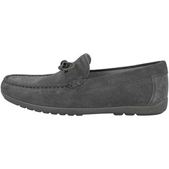 Geox Homme U Tivoli A Mocassins, Grey, 41 EU
