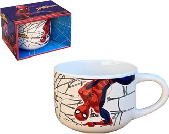Cartoon Spiderman Marvel Gro&szlig;e Jumbo-Tasse aus Keramik, 380 ml, in Box