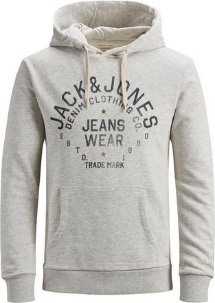 Jack & Jones Sweatshirt Herren Hoody JJEJEANS SWEAT CREW NECK (1-tlg) mit Kängurutasche