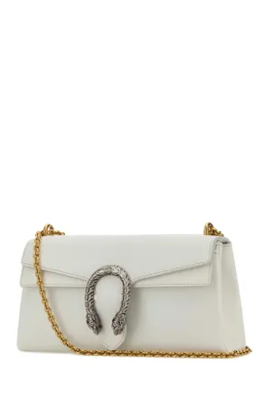 Gucci Dionysus Leather Shoulder Bag - White