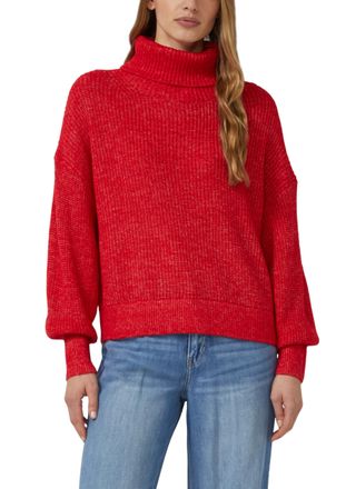 s.Oliver Oversize-Strickpullover mit weiten &Auml;rmeln und Rollkragen