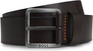 BOSS Hommes Jeeko Sz40 Ceinture en cuir avec boucle logot&eacute;e