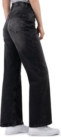 Sublevel Damen Jeans Wide Leg Lilly Black D85069BE62453B149NO-XXL