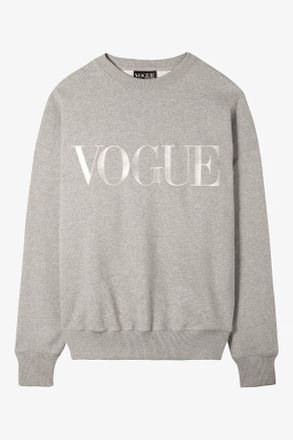 VOGUE Collection VOGUE Sweatshirt Grau mit Logo-Stickerei, XXL / Grau