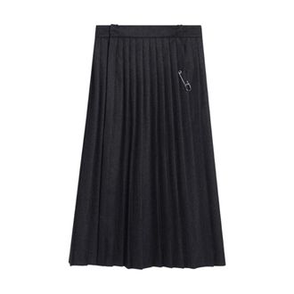 Prada Gonna Lunga - - Skirts - Damen - Grau - S