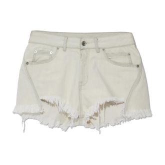 Rick Owens Bias Cutoffs Denim Shorts - - Shorts - Damen - Grau - W26