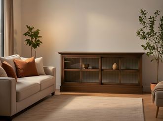 Maison Belfort home24 Sideboard I 191 x 84 x 49cm Braun/Pinie Braun/Pinie Creme