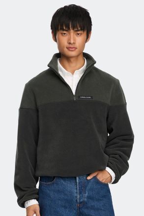 Canada Goose Loma Fleeceoberteil in Blockfarben mit halbem Zipper