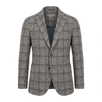 Circolo 1901 Blazer Special Print Tartan - - Jackets - Herren - Braun - L