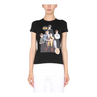 Raf Simons Family Portrait Rundhals-T-Shirt - - Tops - Damen - Schwarzk - L