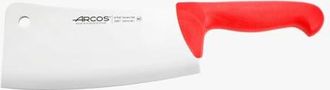 Arcos Fleischermesser Cleaver - Edelstahlklinge 23 cm - Griff aus Polypropylen, Widerstandsf&auml;hig und Hygienisch - Rotes Farberkennungssystem, Serie 2900