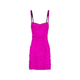 The Attico Femme, Robes, Rose, Taille: 34 FR Mini Robe Tulle Stretch