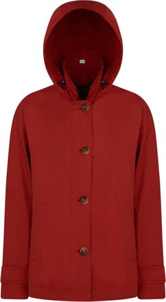 Geox Damen W Anyweco Parka Jacket, Tomato, 38 (D32)