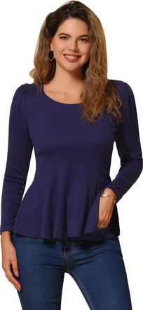 Allegra K Damen Metallic Crop Top Party Tanktop &Auml;rmellos Gl&auml;nzend Club Bauchfrei Oberteil Dunkelblau XS