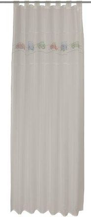 Home Fashion 48819-801 Schlaufenschal/Voile Bestickt / 175 x 140 cm