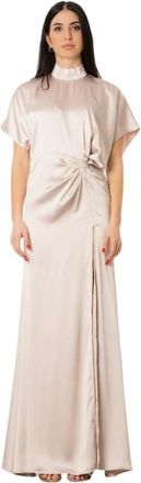 Actualee Femme, Robes, Beige, Taille: 42 FR Abito Laminato