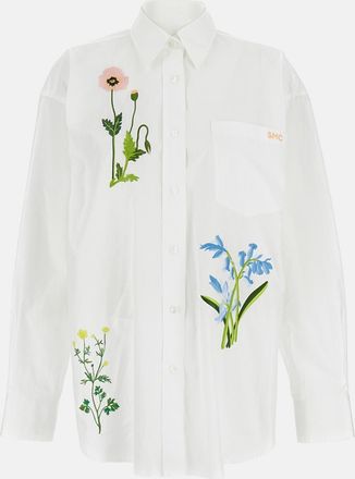 Stella McCartney Hemd Mit Blumenstickerei