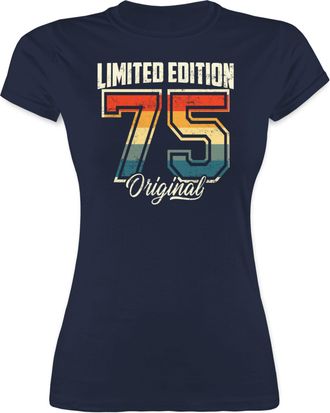 Shirtracer Shirt Damen - 50. Geburtstag - Limited Edition 1975 Original - M - Navy Blau - Happy Birthday Tshirt Frauen Motto t-Shirt 50.Geburtstag 50 74 f&uuml;r Frau