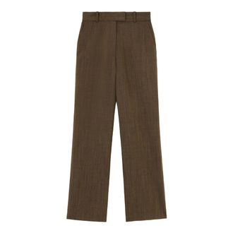 Ganni M&eacute;lange-Effekt Hose - - Trousers - Damen - Braun - L