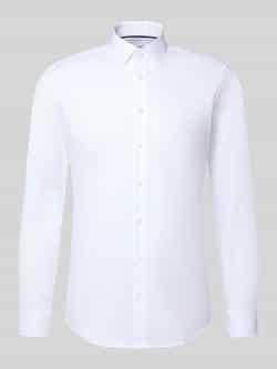 Jake*s Slim Fit Businesshemd aus reiner Baumwolle