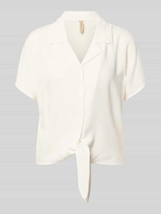 Soyaconcept Regular Fit Bluse aus Viskose mit Knotendetail Modell RADIA