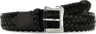 J & M Davidson ceinture &agrave; design tress&eacute; - Noir