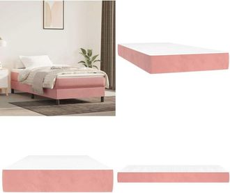 vidaXL Vidaxl - Matelas à ressorts ensachés pour enfants rose 80x160 cm velours