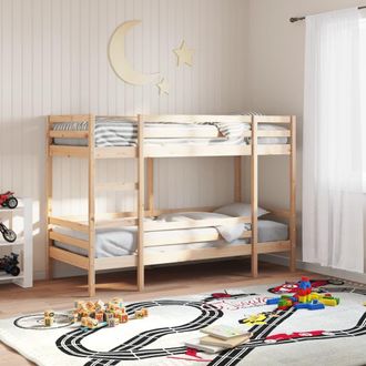 vidaXL Letto A Castello 80x200 Cm In Legno Massello Di Pino - Vidaxl